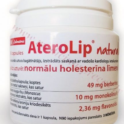 AteroLip 90 kapsulas. – medicinaspreces.lv